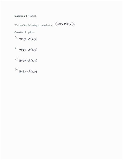 Solved Question Point Let The Universe Be The Set U Chegg Com