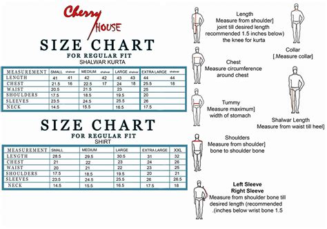 The House Sizing Chart Ponasa