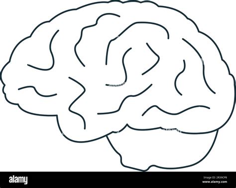 Brain Icon Monochrome Simple Sign From Anatomy Collection Brain Icon For Logo Templates Web