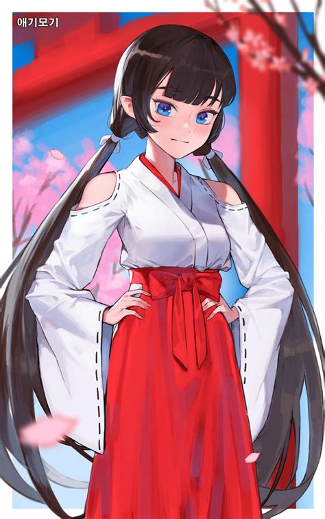 Safebooru 1girl Absurdres Bangs Black Hair Blue Eyes Blurry Blurry