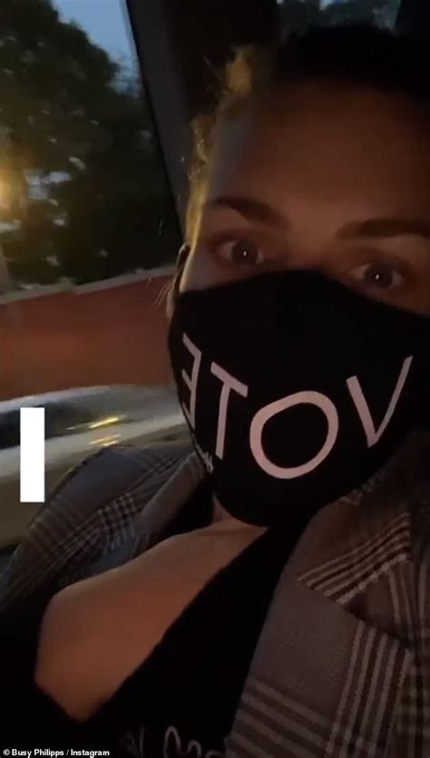 Busy Philipps Goes Topless In A Bid To Encourage Her Fans To Vote Early Ahead Of Us Election