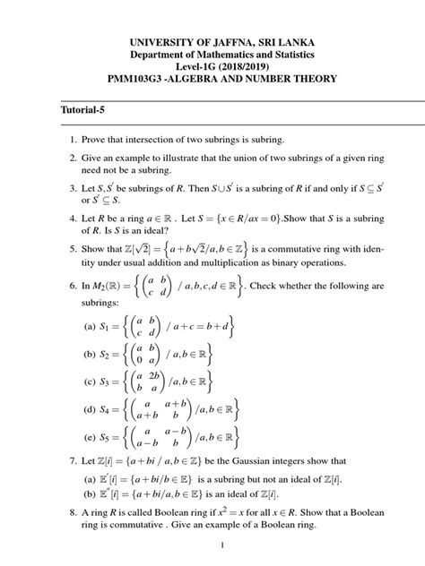 Ring Theory 05 Pdf Ring Mathematics Ring Theory