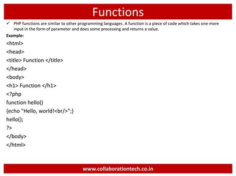Introduction To Php Ppt
