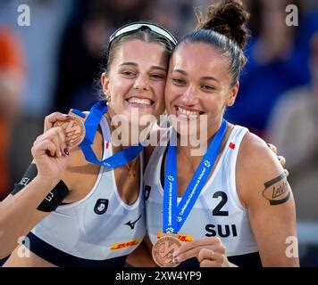 Zoe Verge Depre Sui European Championship Beachvolleyball D Sseldorf Am Stock