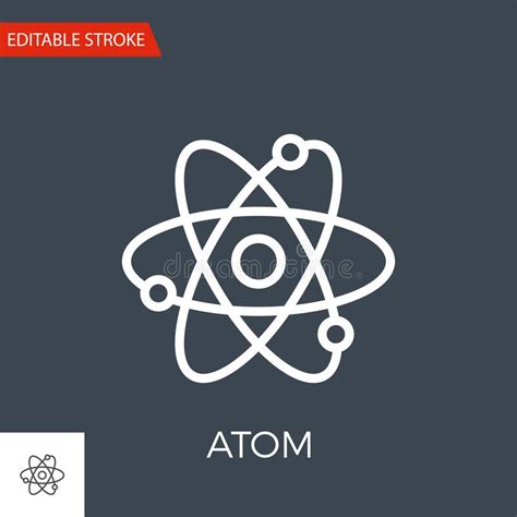 Atom Icon Stock Vector Illustration Of Neutrons Orbiting 91623083