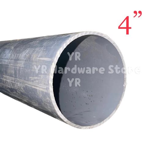 4” 100mm Pvc Class D Pipe Tebal Price Per Feet 1feet Grey Shopee