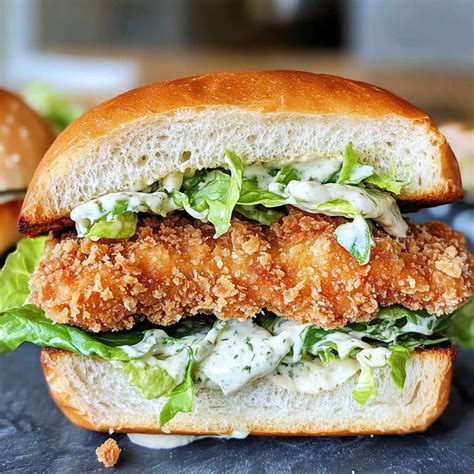 Crispy Chicken Caesar Sandwich Irresistible Comfort Delight