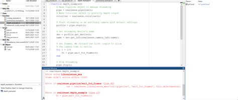Matlab Error Using Librealsense Mex Frame Didn T Arrive Within