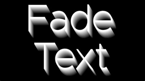 Fading Text Effect Font Generator
