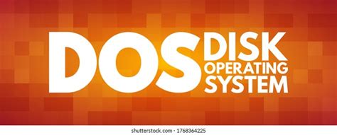 dos disk operating system computer operating stock vector royalty free 1768364225 shutterstock