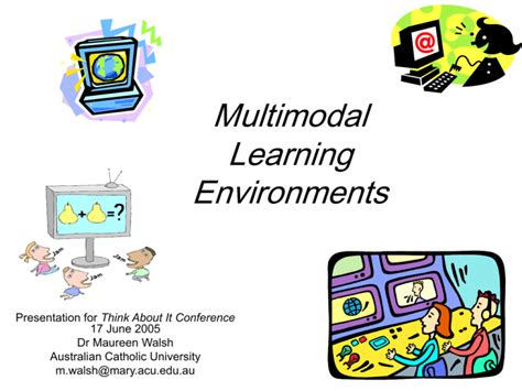 Multimodal Learning Environments