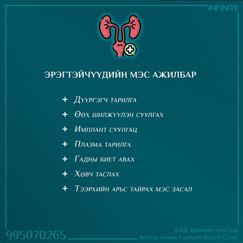 Эрэгтэйчүүдийн Нарийн Мэргэжлийн Эмчийн Үзлэг Зөвлөгөө Эмчилгээ 👨‍🔬 Эрэгтэйчүүдийн өвчний үзлэг