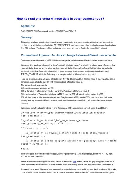 how to read one context node data in other context node pdf scope computer science