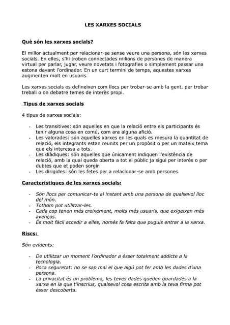 Xarxes Socials Pdf