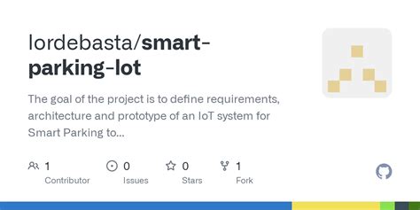 Github Lordebastasmart Parking Lot The Goal Of The Project Is To