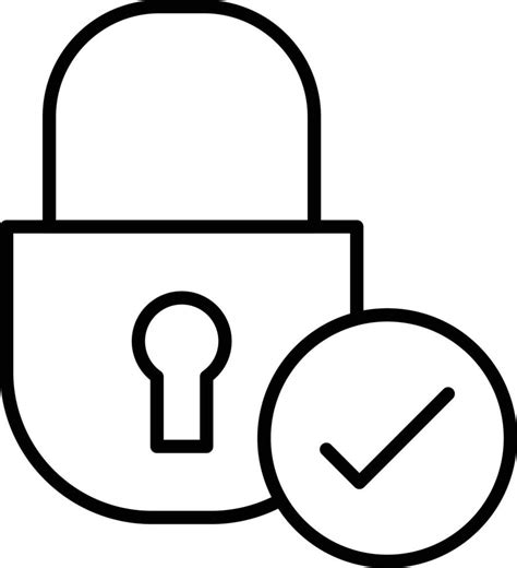Security Outline Icon Vector Art At Vecteezy