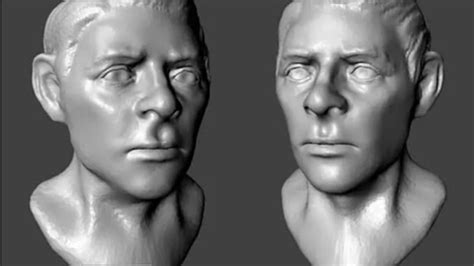 Sculpt 3d Character Model 3d Head Sculpt 3d Bust Model 3d Face Action