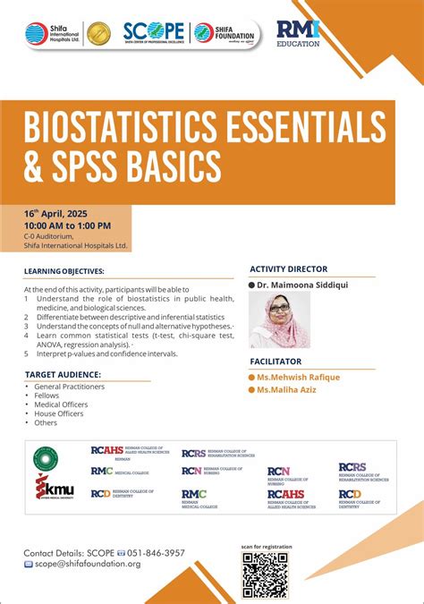 Spss Scope Biostatistics Shifa Foundation