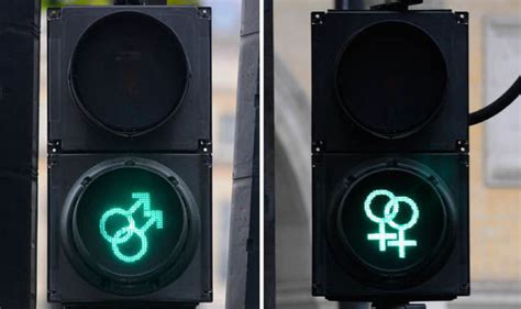 Gay Traffic Lights Leave Pedestrians In Trafalgar Square Confused Uk