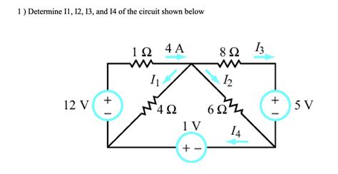 Solved Determine I I I And I Of The Circuit Shown Chegg Com