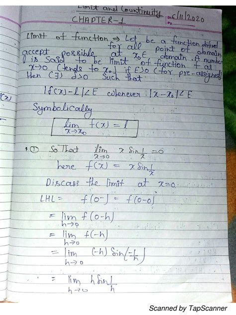 Limits Continuity And Differentiability Pdf