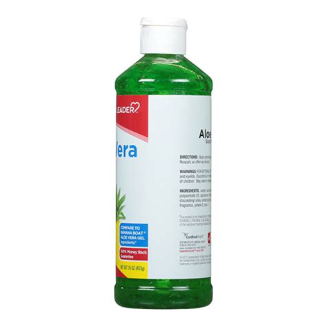 Leader Soothing Gel Aloe Vera 16 Oz