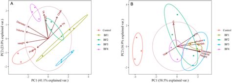 Plant Parameter Pca Factor In M3 A And M6 B Loadings For Bacterial Download Scientific