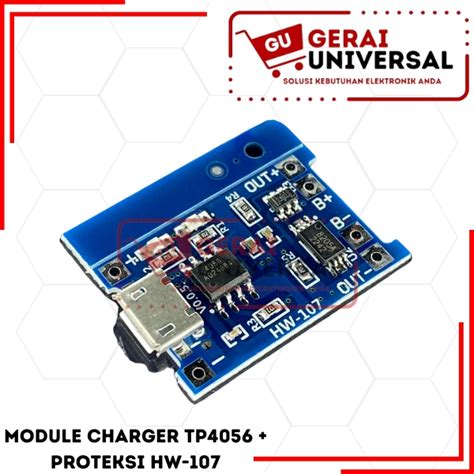 Jual TP4056 Dioda Protekski Charging Module 18650 Lithium Shopee Indonesia