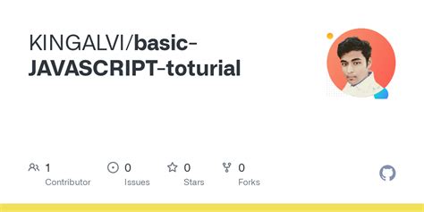 Github Kingalvibasic Javascript Toturial