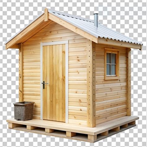 Сибирская ванна летом на прозрачном фоне Премиум Ai сгенерированный Psd