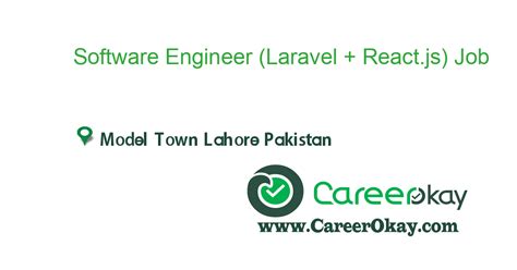 Software Engineer Laravel Reactjs Job In In Model Town Lahore Pakistan Ref 106494