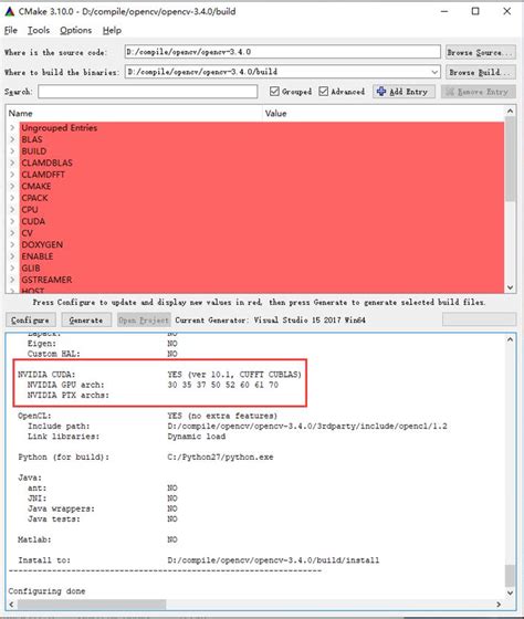 OpenCV开发笔记十二OpenCV编译支持Gpu cuda 加速开发之win qt msvc 编译 opencv cuda VS 灰信网软件开发