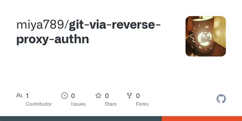GitHub Miya Git Via Reverse Proxy Authn