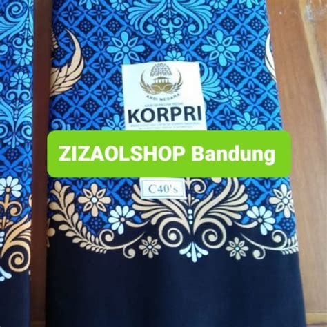 Jual Kain Korpri Batik Korpri Link Hrga 0 5 Meter Shopee Indonesia