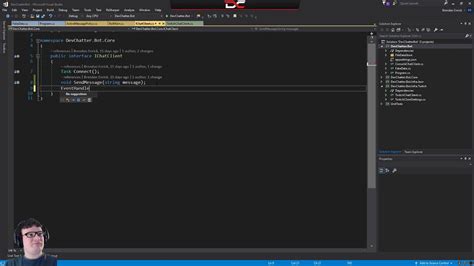 C Chat Bot Chat Command Event Handlers Live Stream Youtube