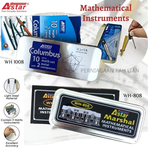 Astar Mathematical Instruments Set Geometry Set Math Set Wh 808