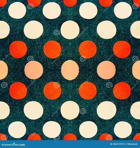 Seamless Pattern Of Polka Dot Circles For Background Stock Illustration Illustration Of