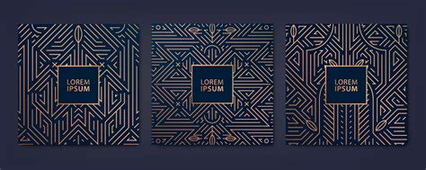 고급 라인 커버 템플릿 사각형 라인 아트 데코 패턴의 벡터 세트 플래카드 배너 전단지 프레젠테이션 및 카드를 위한 디자인 요소 0명에 대한 스톡 벡터 아트 및 기타 이미지