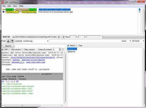 Git Gitk Label Text Can It Be Displayed Stack Overflow