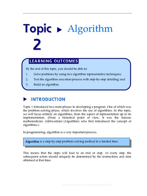 06 Cbcp2101 Topic02 Pdf Control Flow Algorithms