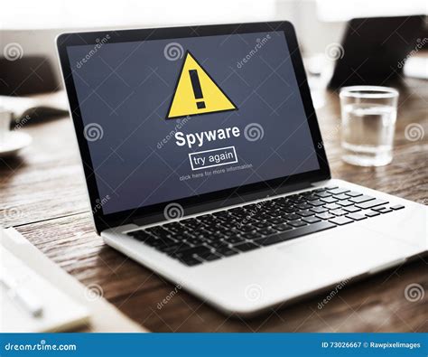 Spyware Computer Hacker Spam Phishing Malware Concept Stock Image