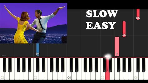 La La Land Mia And Sebastians Theme Slow Easy Piano Tutorial Chords