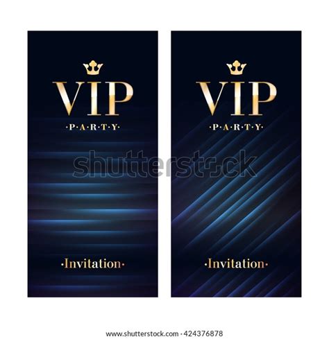 Vip 클럽 파티 프리미엄 초대장 포스터 스톡 벡터로열티 프리 424376878