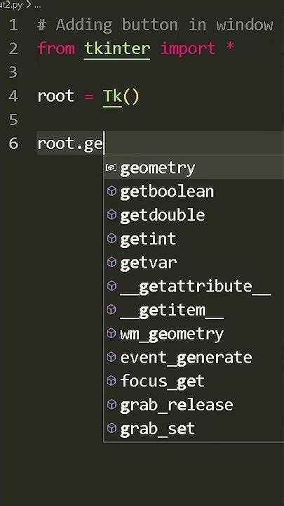 adding a button in tkinter window using python shorts viral shortvideo viralvideo