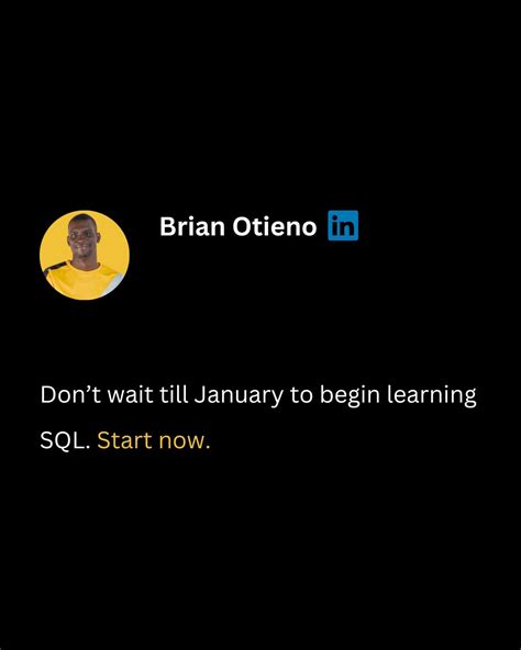 sql is a programming language every data analyst can master here s a… brian otieno