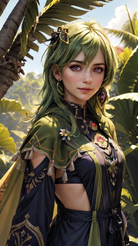 Artificial Intelligence Generated Wallpaper Of Collei Genshin Ch