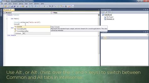 Quick Overview Of The Visual Basic Express Edition Ide 04 Youtube