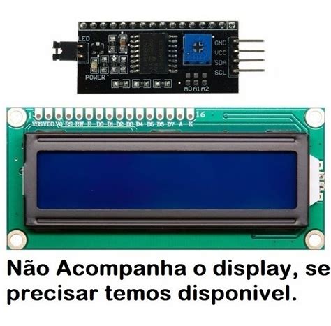 7 Módulos Adaptador I2c Conversor Lcd 16x2 Para Arduino Frete Grátis