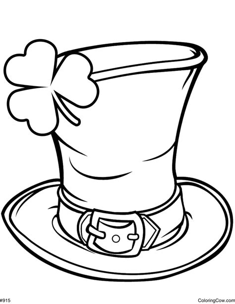 St Patricks Day Hat Coloring Page