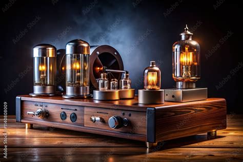 Vintage Stereo Amplifier Retro Audio Equipment Classic Hi Fi System